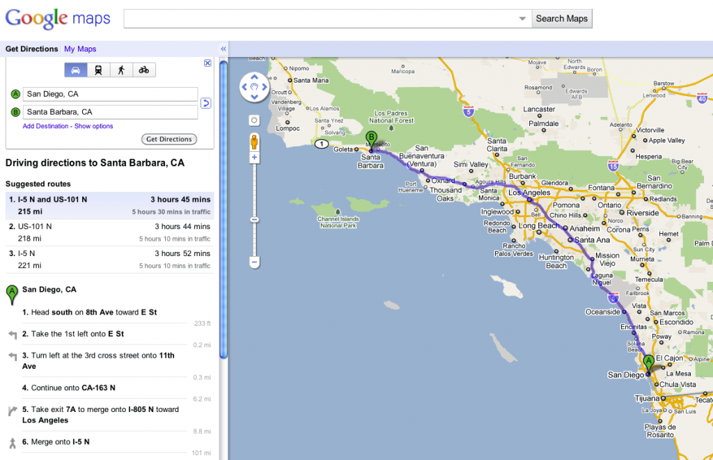 Measuring Distance Between Two Points on Google Maps using Distance ...